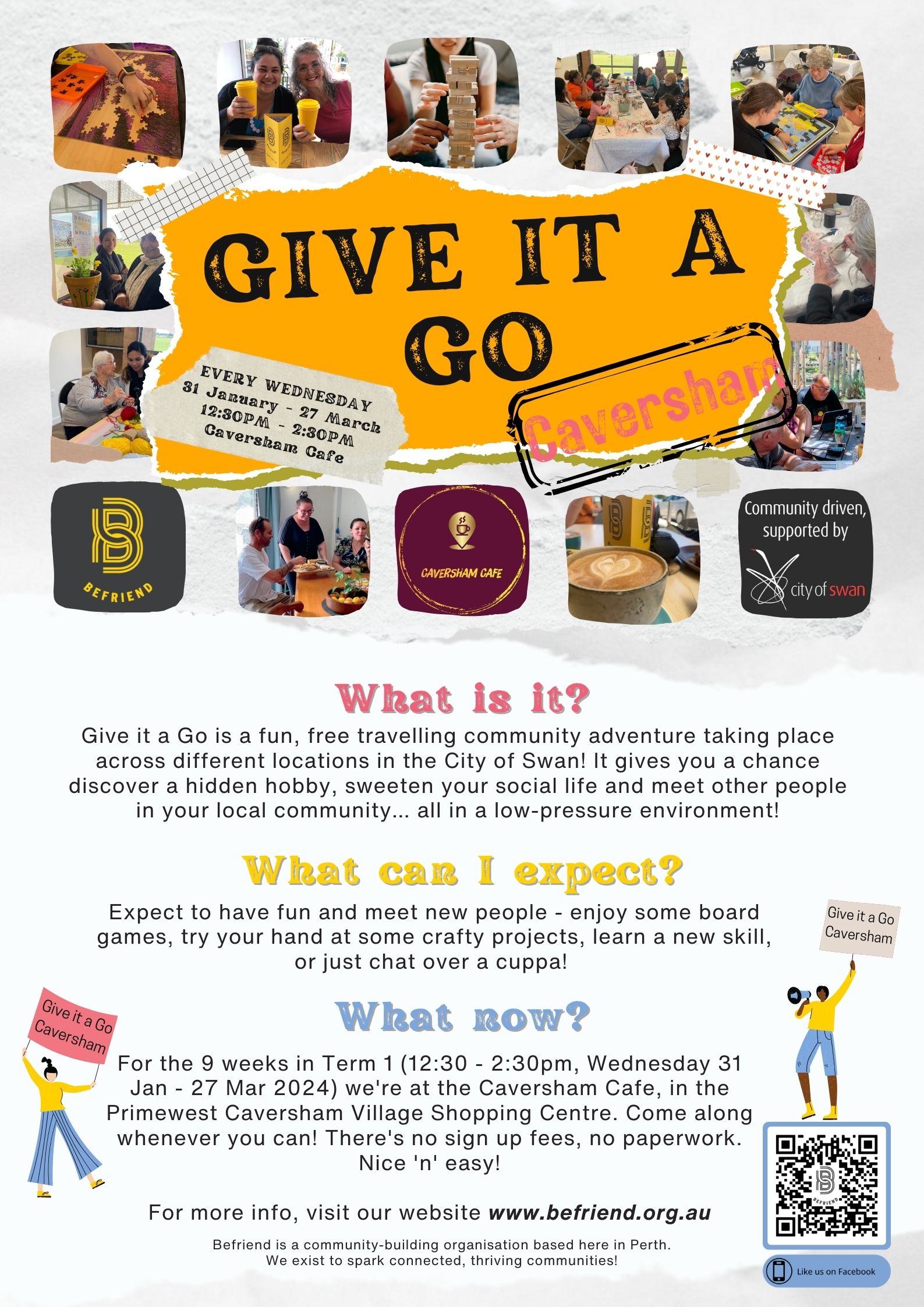 Give it a Go in Swan! A 9 week community adventure! - Befriend